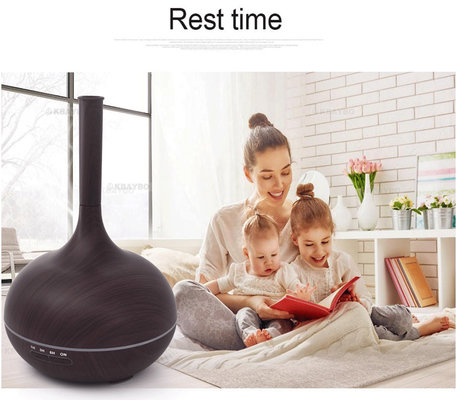7 Color Changing LED Light Aromatherapy Essential Oil Diffuser 400ml air ultrasonic humidifier Light Wood color GK-015 supplier