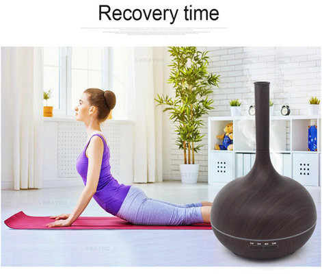 7 Color Changing LED Light Aromatherapy Essential Oil Diffuser 400ml air ultrasonic humidifier Light Wood color GK-015 supplier
