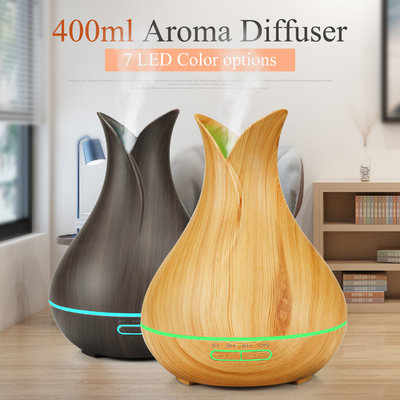 7 Color Changing LED Light Aromatherapy Essential Oil Diffuser air ultrasonic humidifier Light Wood color GK-YX-08-W supplier