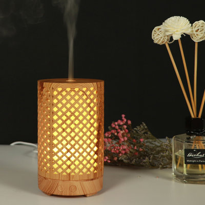 7 Color Changing LED Light Aromatherapy Essential Oil Diffuser air ultrasonic humidifier Light Wood color GK-YX125 supplier