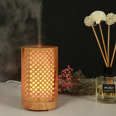 7 Color Changing LED Light Aromatherapy Essential Oil Diffuser air ultrasonic humidifier Light Wood color GK-YX125 supplier