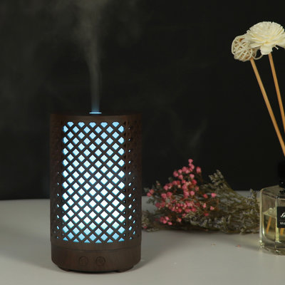 7 Color Changing LED Light Aromatherapy Essential Oil Diffuser air ultrasonic humidifier Light Wood color GK-YX125D supplier