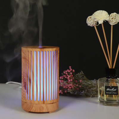 7 Color Changing LED Light Aromatherapy Essential Oil Diffuser air ultrasonic humidifier Light Wood color GK-YX126 supplier