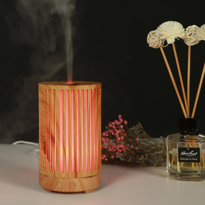 7 Color Changing LED Light Aromatherapy Essential Oil Diffuser air ultrasonic humidifier Light Wood color GK-YX126 supplier