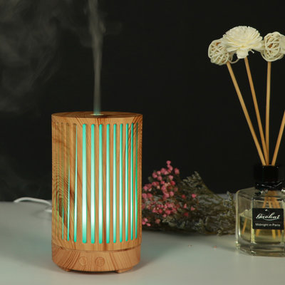 7 Color Changing LED Light Aromatherapy Essential Oil Diffuser air ultrasonic humidifier Light Wood color GK-YX126 supplier