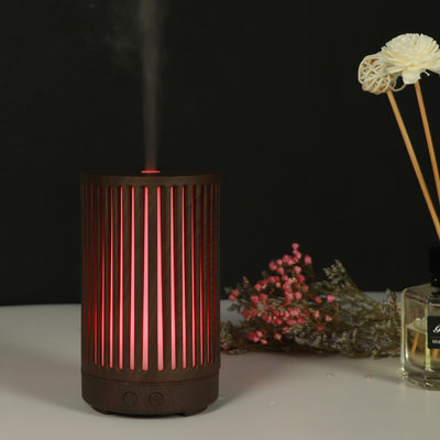 7 Color Changing LED Light Aromatherapy Essential Oil Diffuser air ultrasonic humidifier Light Wood color GK-YX126D supplier