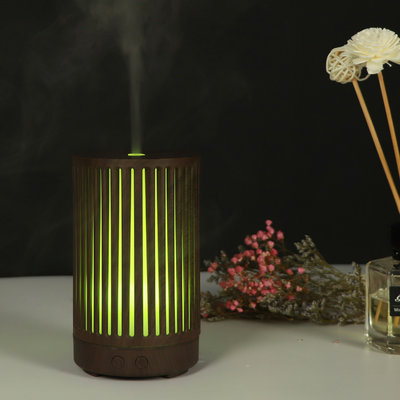 7 Color Changing LED Light Aromatherapy Essential Oil Diffuser air ultrasonic humidifier Light Wood color GK-YX126D supplier