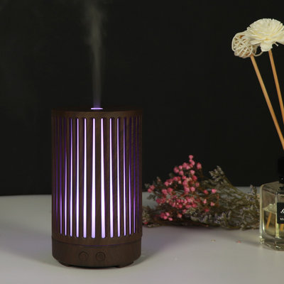 7 Color Changing LED Light Aromatherapy Essential Oil Diffuser air ultrasonic humidifier Light Wood color GK-YX126D supplier