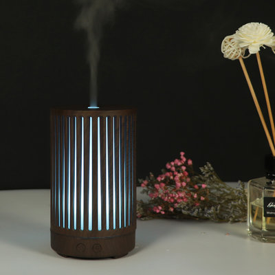 7 Color Changing LED Light Aromatherapy Essential Oil Diffuser air ultrasonic humidifier Light Wood color GK-YX126D supplier