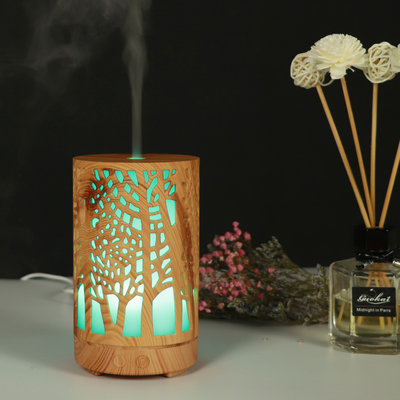 7 Color Changing LED Light Aromatherapy Essential Oil Diffuser air ultrasonic humidifier Light Wood color GK-YX127 supplier