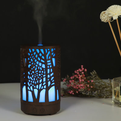 7 Color Changing LED Light Aromatherapy Essential Oil Diffuser air ultrasonic humidifier Light Wood color GK-YX127D supplier
