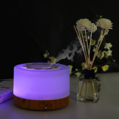 7 Color Changing LED Light Aromatherapy Essential Oil Diffuser air ultrasonic humidifier Light Wood color GK-YX-316 supplier
