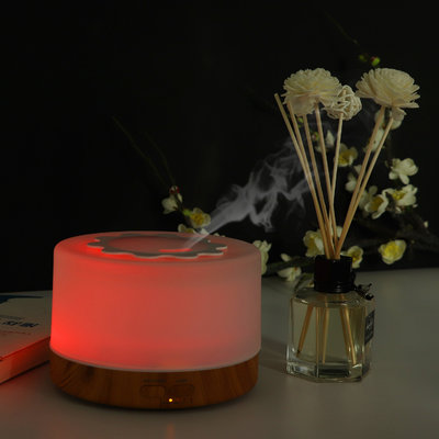 7 Color Changing LED Light Aromatherapy Essential Oil Diffuser air ultrasonic humidifier Light Wood color GK-YX-316 supplier