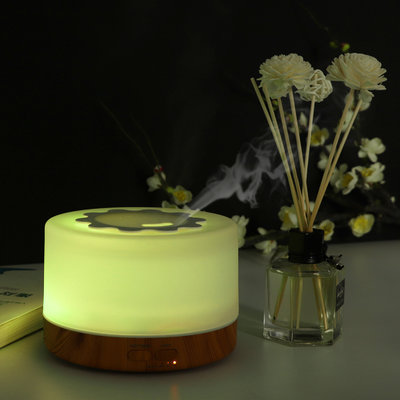 7 Color Changing LED Light Aromatherapy Essential Oil Diffuser air ultrasonic humidifier Light Wood color GK-YX-316 supplier