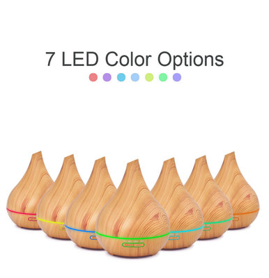 7 Color Changing LED Light Aromatherapy Essential Oil Diffuser air ultrasonic humidifier Light Wood color GK-YX-314 supplier