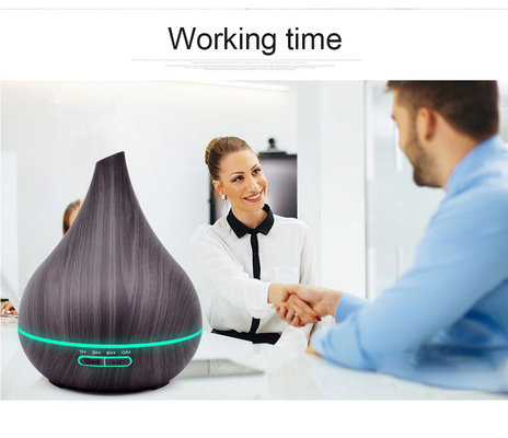 7 Color Changing LED Light Aromatherapy Essential Oil Diffuser air ultrasonic humidifier Light Wood color GK-YX-314 supplier
