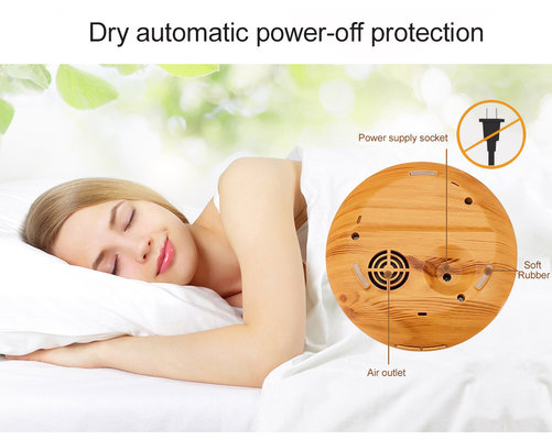 7 Color Changing LED Light Aromatherapy Essential Oil Diffuser air ultrasonic humidifier Light Wood color GK-YX-314 supplier