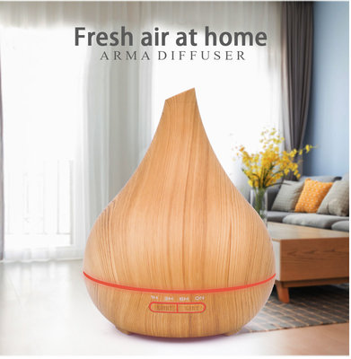 7 Color Changing LED Light Aromatherapy Essential Oil Diffuser air ultrasonic humidifier Light Wood color GK-YX-314 supplier