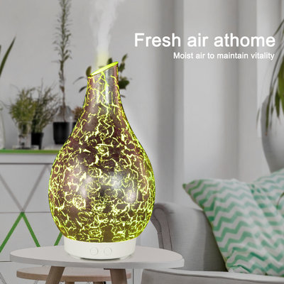 7 Color Changing LED Light Aromatherapy Essential Oil Diffuser air ultrasonic humidifier Light Wood color GK-YX-001 supplier