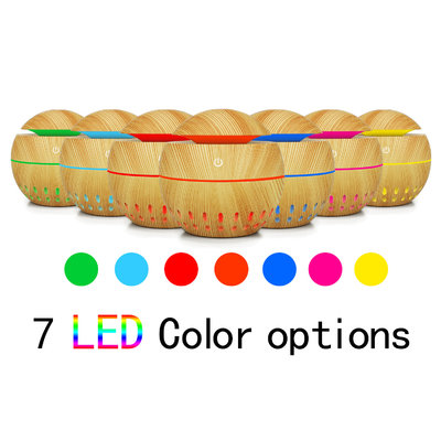 7 Color Changing LED Light Aromatherapy Essential Oil Diffuser air ultrasonic humidifier Light Wood color GK-YX-003AB supplier