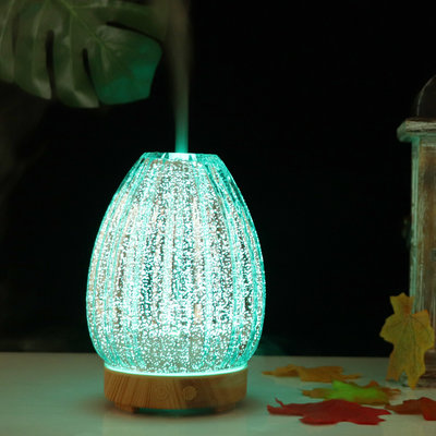 7 Color Changing LED Light Aromatherapy Essential Oil Diffuser air ultrasonic humidifier Light Wood color GK-YX-3D-021 supplier