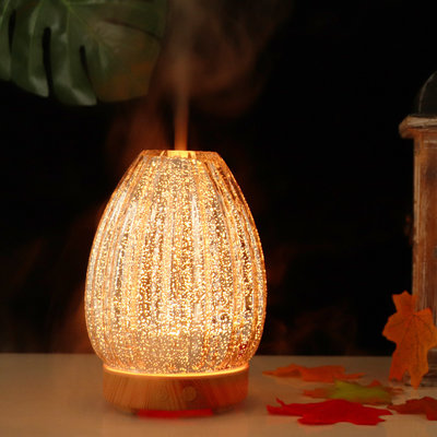 7 Color Changing LED Light Aromatherapy Essential Oil Diffuser air ultrasonic humidifier Light Wood color GK-YX-3D-021 supplier