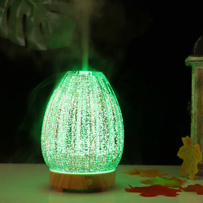 7 Color Changing LED Light Aromatherapy Essential Oil Diffuser air ultrasonic humidifier Light Wood color GK-YX-3D-021 supplier