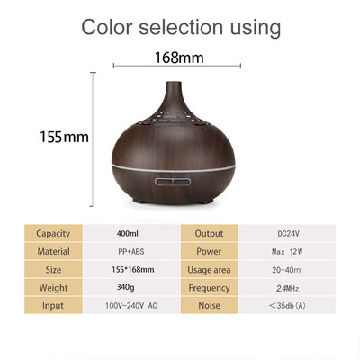 7 Color Changing LED Light Aromatherapy Essential Oil Diffuser air ultrasonic humidifier Light Wood color GK-YX-611 supplier