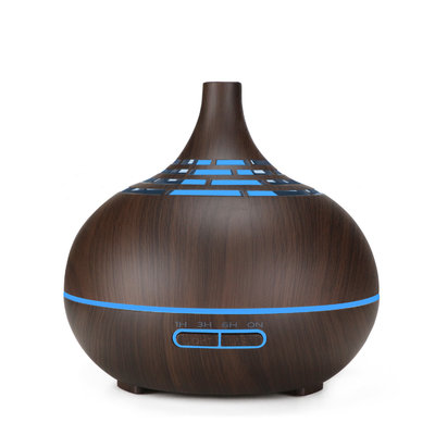7 Color Changing LED Light Aromatherapy Essential Oil Diffuser air ultrasonic humidifier Light Wood color GK-YX-611 supplier