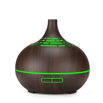 7 Color Changing LED Light Aromatherapy Essential Oil Diffuser air ultrasonic humidifier Light Wood color GK-YX-611 supplier