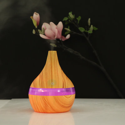 7 Color Changing LED Light Aromatherapy Essential Oil Diffuser air ultrasonic humidifier Light Wood color GK-YX-040 supplier