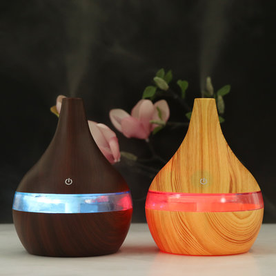 7 Color Changing LED Light Aromatherapy Essential Oil Diffuser air ultrasonic humidifier Light Wood color GK-YX-040 supplier