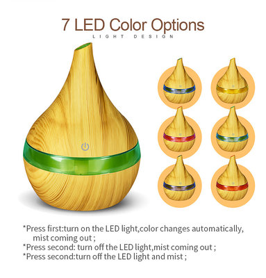 7 Color Changing LED Light Aromatherapy Essential Oil Diffuser air ultrasonic humidifier Light Wood color GK-YX-041 supplier