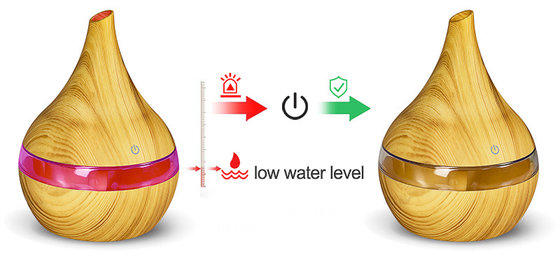 7 Color Changing LED Light Aromatherapy Essential Oil Diffuser air ultrasonic humidifier Light Wood color GK-YX-041 supplier