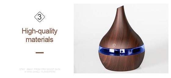7 Color Changing LED Light Aromatherapy Essential Oil Diffuser air ultrasonic humidifier Light Wood color GK-YX-041 supplier