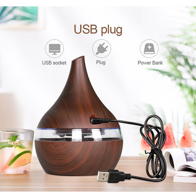 7 Color Changing LED Light Aromatherapy Essential Oil Diffuser air ultrasonic humidifier Light Wood color GK-YX-041 supplier