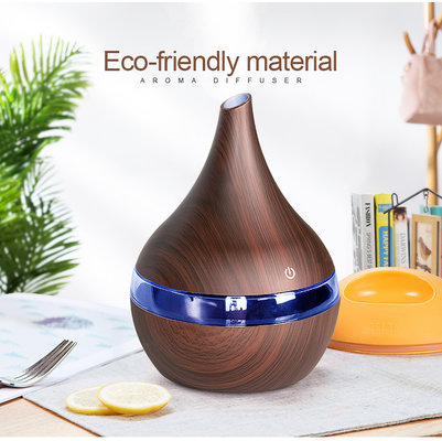 7 Color Changing LED Light Aromatherapy Essential Oil Diffuser air ultrasonic humidifier Light Wood color GK-YX-041 supplier