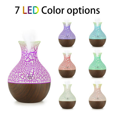 7 Color Changing LED Light Aromatherapy Essential Oil Diffuser air ultrasonic humidifier Light Wood color GK-YX-060 supplier