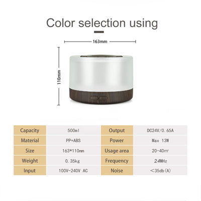 7 Color Changing LED Light Aromatherapy Essential Oil Diffuser air ultrasonic humidifier Light Wood color GK-YX-317 supplier