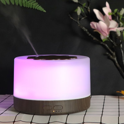 7 Color Changing LED Light Aromatherapy Essential Oil Diffuser air ultrasonic humidifier Light Wood color GK-YX-317 supplier