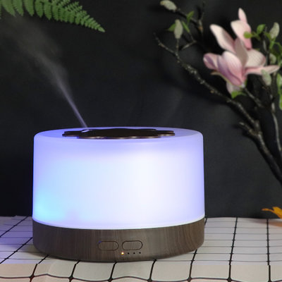 7 Color Changing LED Light Aromatherapy Essential Oil Diffuser air ultrasonic humidifier Light Wood color GK-YX-317 supplier