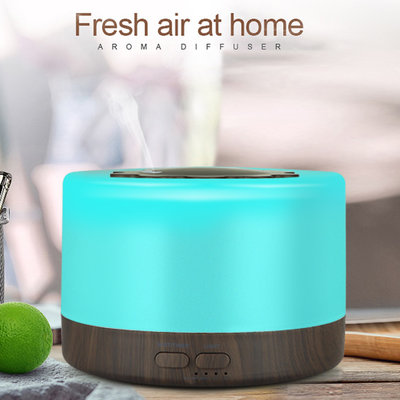 7 Color Changing LED Light Aromatherapy Essential Oil Diffuser air ultrasonic humidifier Light Wood color GK-YX-317 supplier