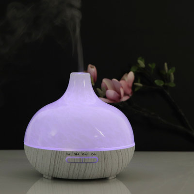 7 Color Changing LED Light Aromatherapy Essential Oil Diffuser air ultrasonic humidifier Light Wood color GK-YX-BL-014 supplier