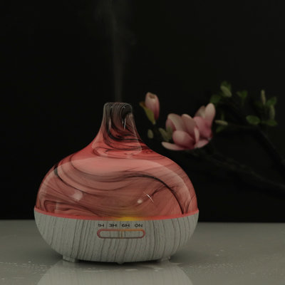 7 Color Changing LED Light Aromatherapy Essential Oil Diffuser air ultrasonic humidifier Light Wood color GK-YX-BL-014 supplier
