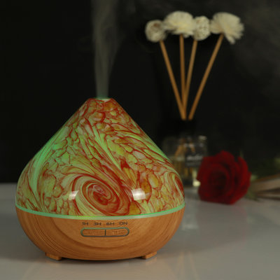 7 Color Changing LED Light Aromatherapy Essential Oil Diffuser air ultrasonic humidifier Light Wood color GK-YX-BL015 supplier