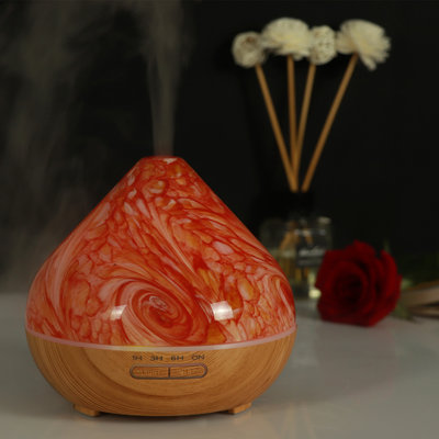 7 Color Changing LED Light Aromatherapy Essential Oil Diffuser air ultrasonic humidifier Light Wood color GK-YX-BL015 supplier