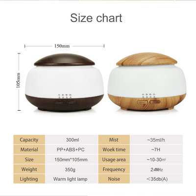7 Color Changing LED Light Aromatherapy Essential Oil Diffuser air ultrasonic humidifier Light Wood color GK-YX-BL16 supplier