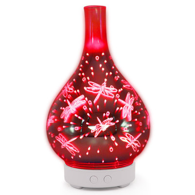 7 Color Changing LED Light Aromatherapy Essential Oil Diffuser air ultrasonic humidifier Light Wood color GK-YX3D-001 supplier