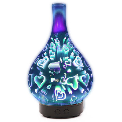 7 Color Changing LED Light Aromatherapy Essential Oil Diffuser air ultrasonic humidifier Light Wood color GK-YX3D-001 supplier