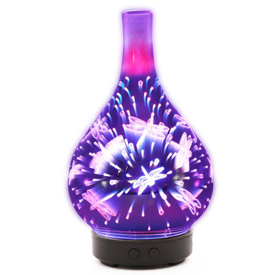 7 Color Changing LED Light Aromatherapy Essential Oil Diffuser air ultrasonic humidifier Light Wood color GK-YX3D-001 supplier